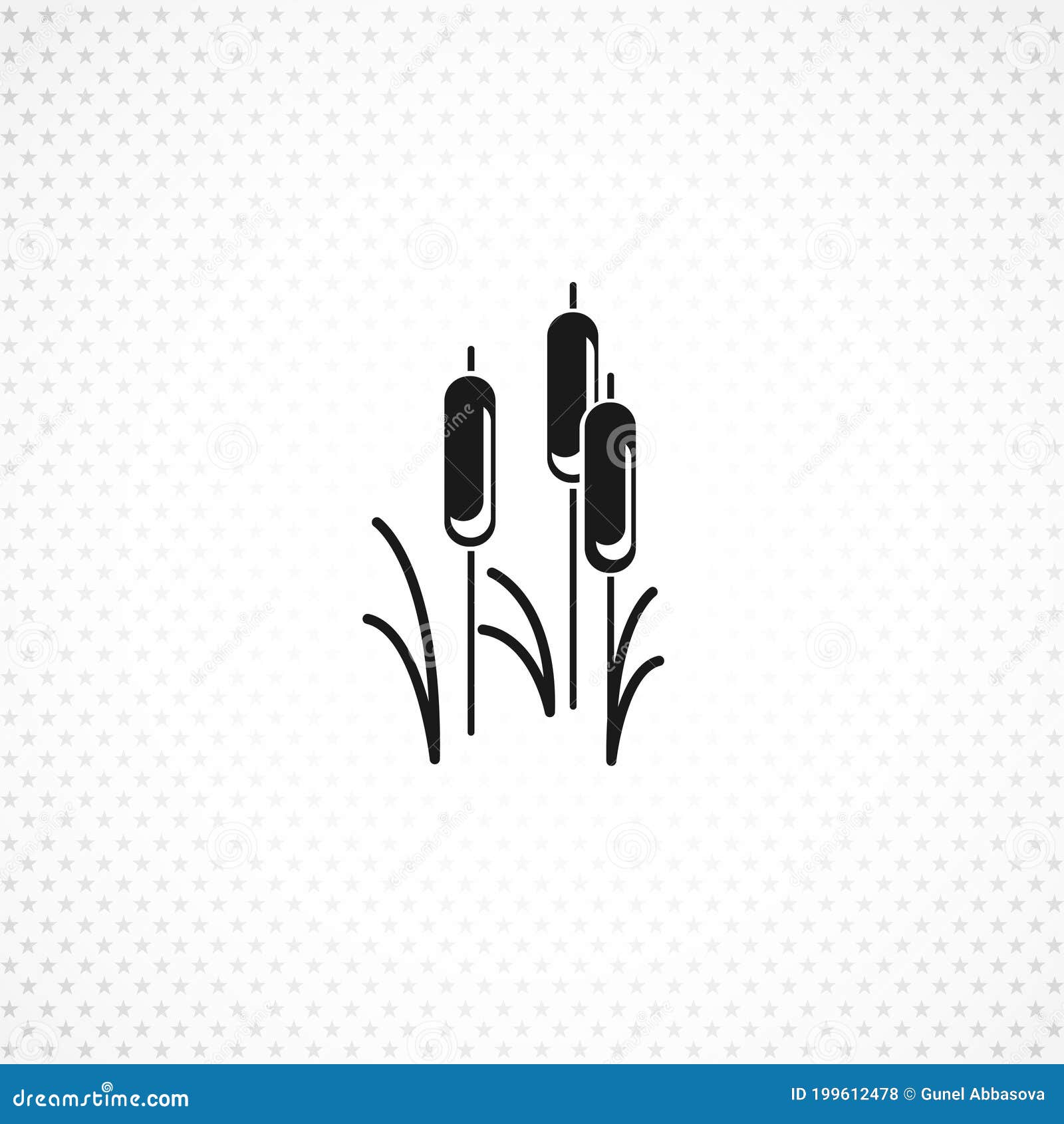Reed Icon. Trendy Reed Logo Concept On White Background From Nat Vector ...