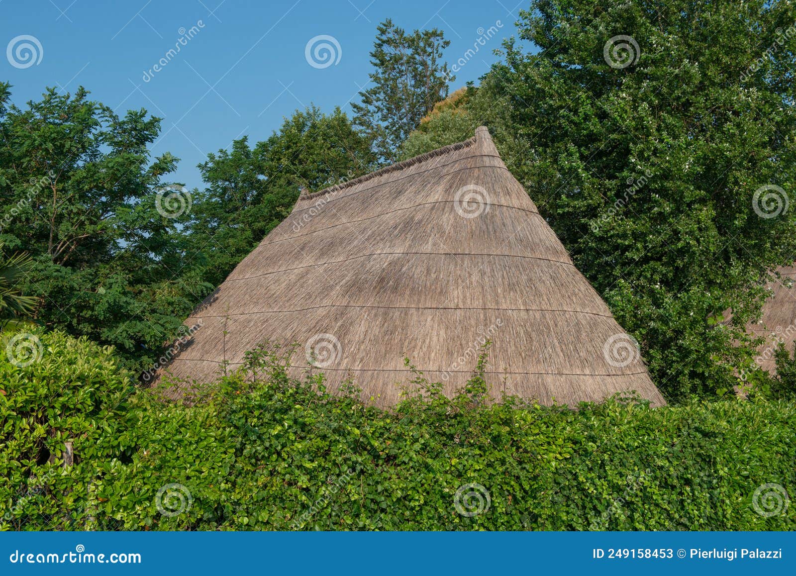 Are Reed Shelters for Fishermen Stock Image - Image of architecture ...