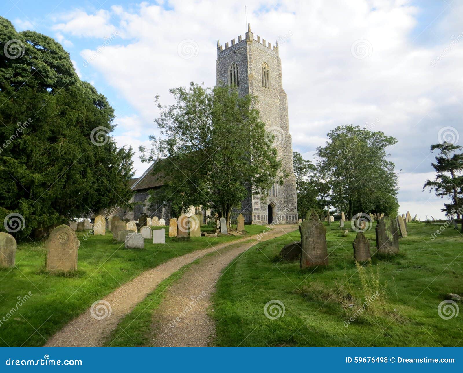 Reedham Church stock photo. Image of graveyard, reedham - 59676498