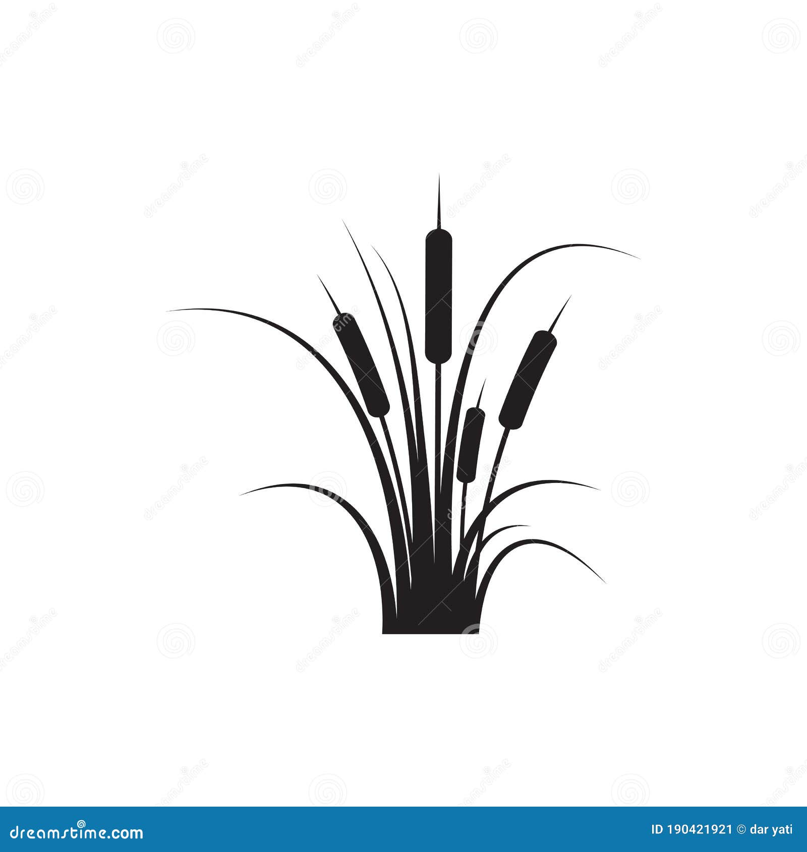 Reeds Icon Vector Design Template Stock Vector - Illustration of growth ...
