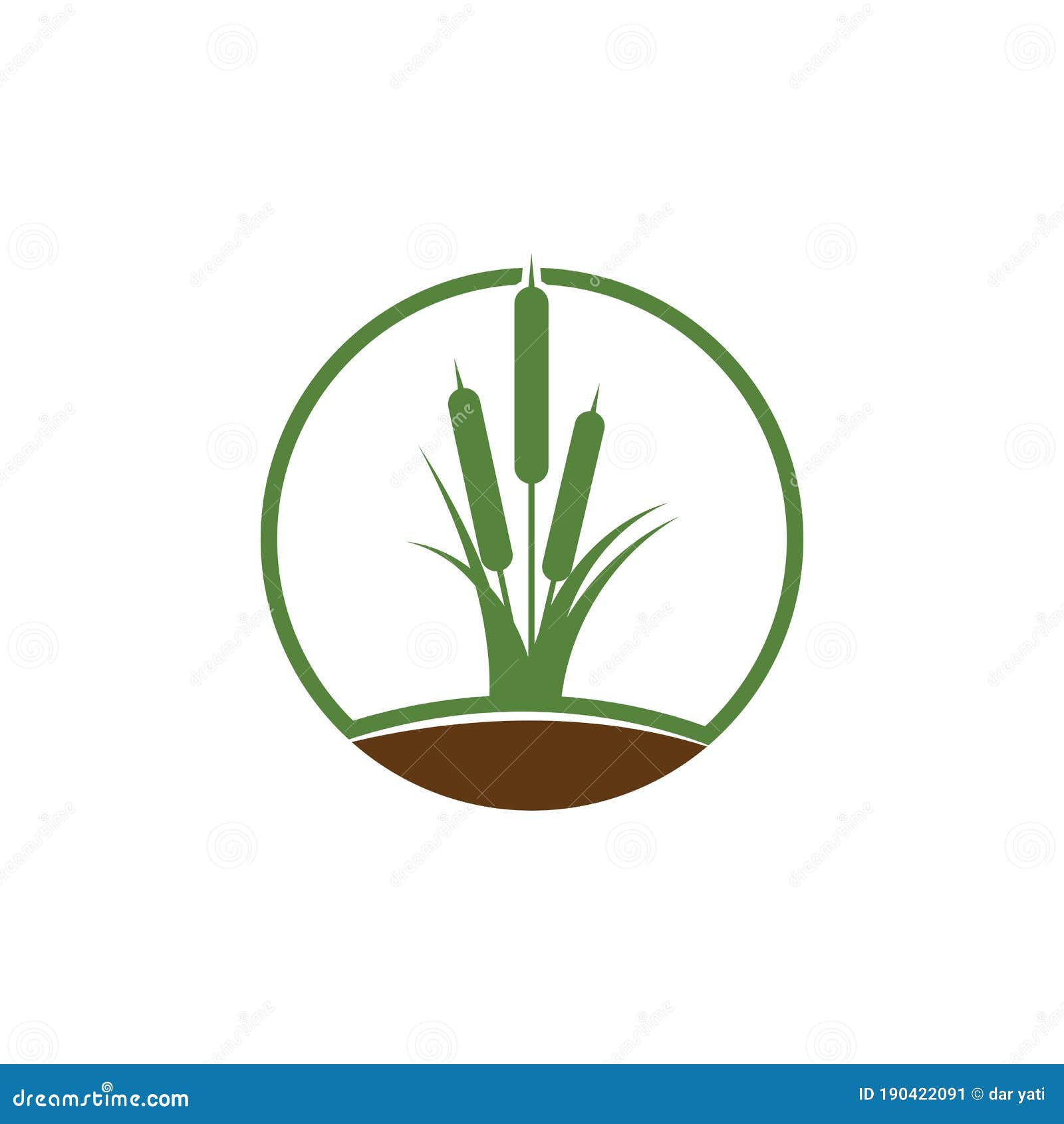 Reeds Icon Vector Design Template Stock Vector - Illustration of ...