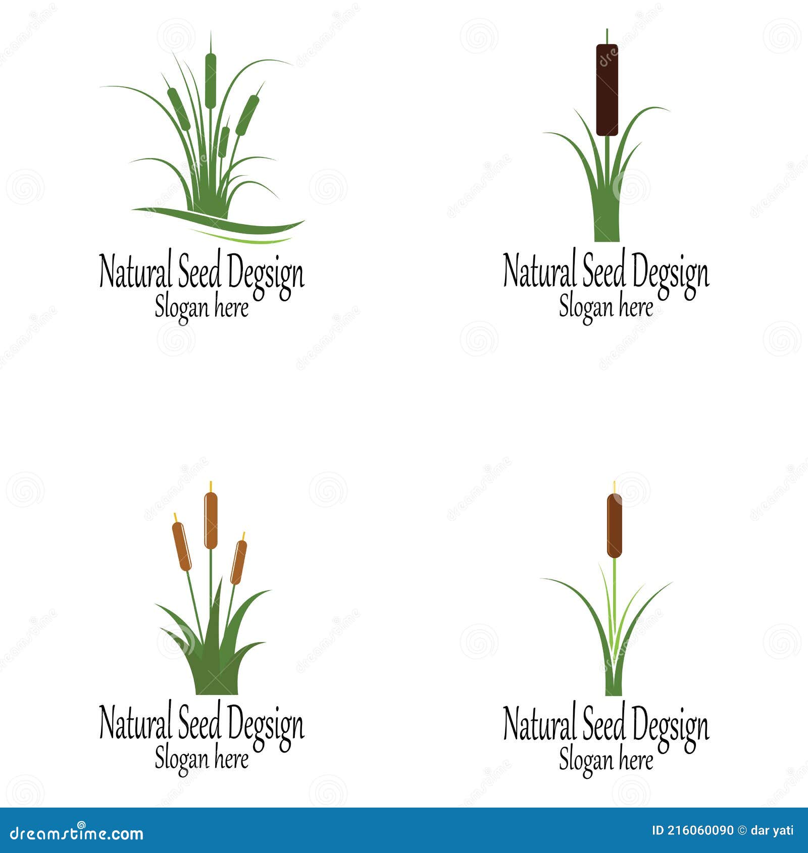 Reeds Icon Vector Design Template and Symbol Stock Vector ...