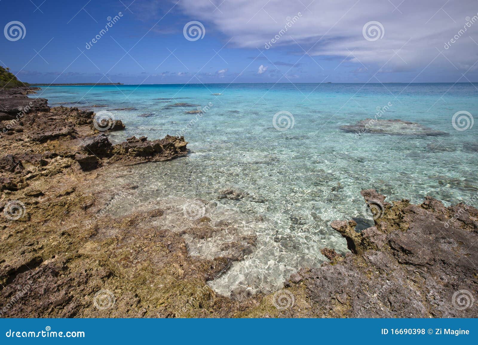 Reef and blue lagoon stock photo. Image of landscape - 16690398