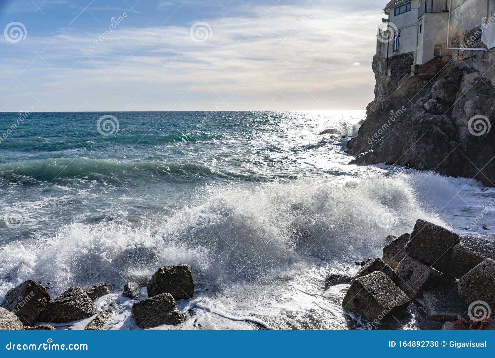 Reef Breakwater in Protection at Coast Stock Photo - Image of shelter ...