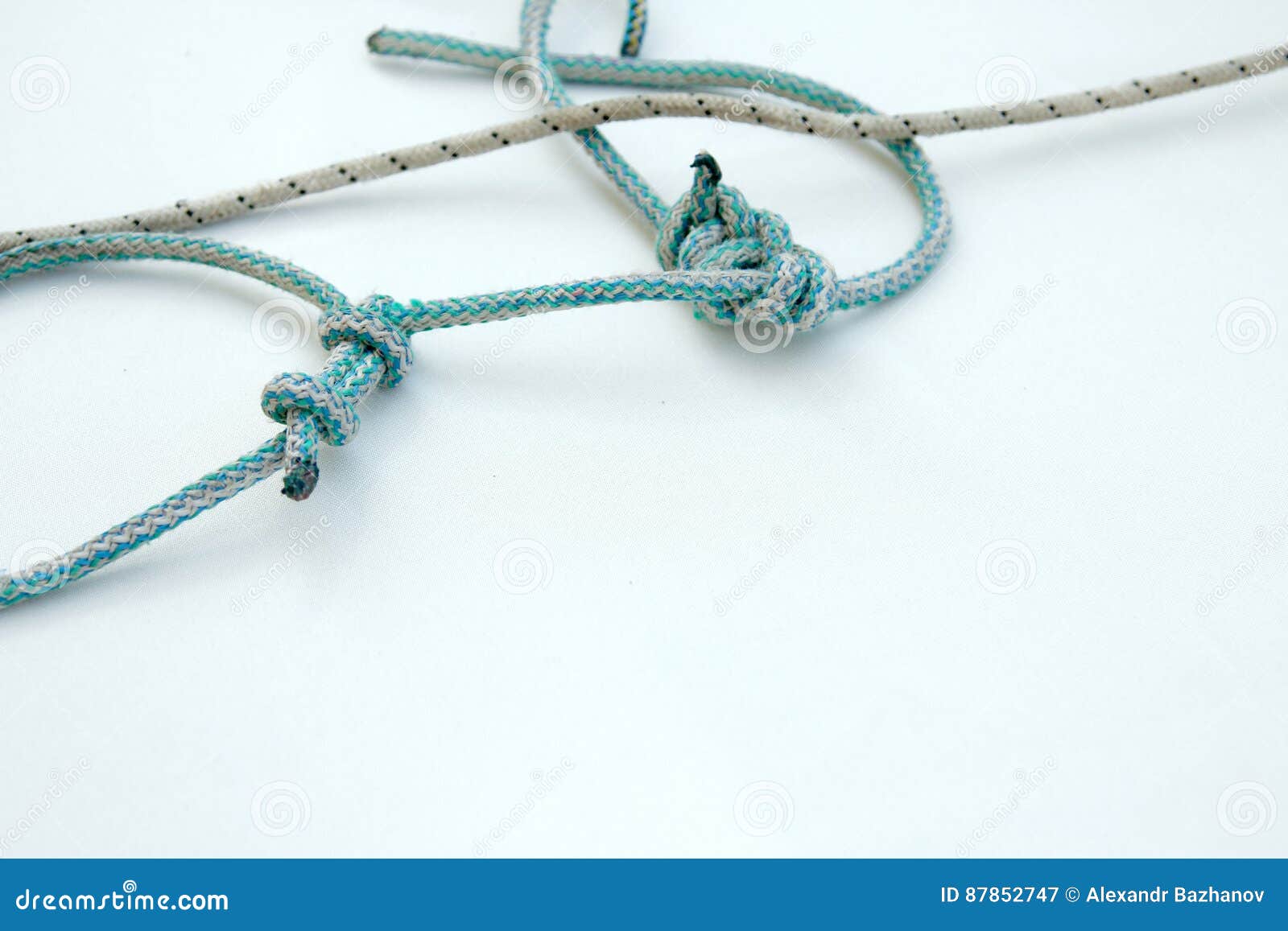 A reef knot stock image. Image of reliable, noose, white - 87852747