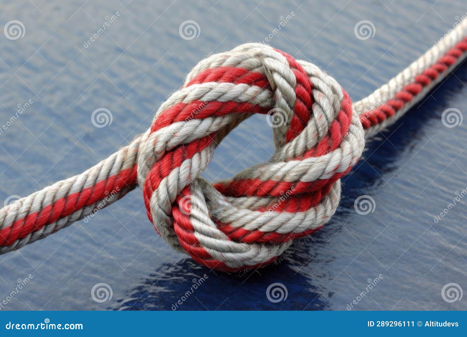 Reef Knot Used in Sail Reefing Stock Image - Image of ropes, knots ...