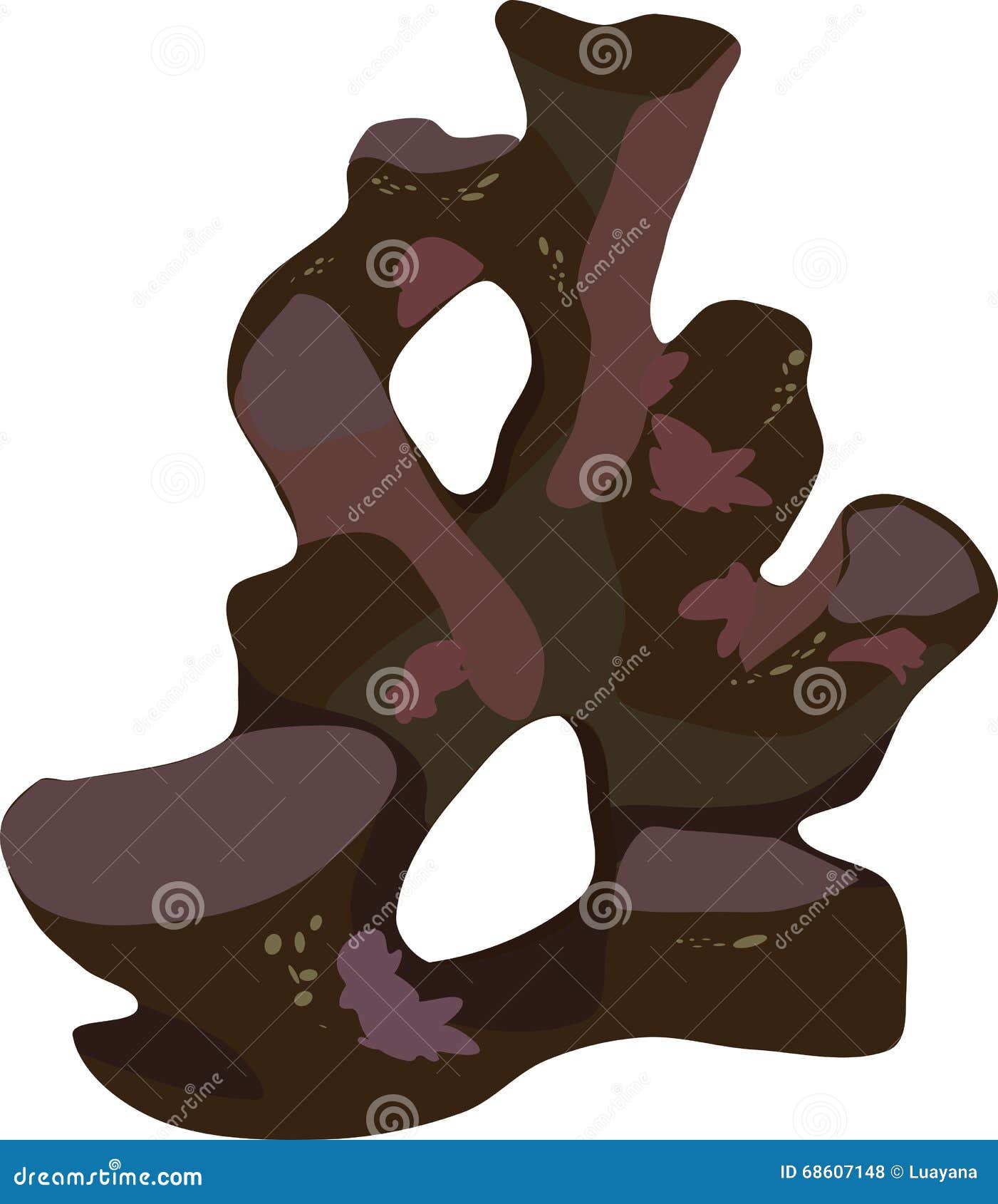 Reef rock stock vector. Illustration of stones, geology - 68607148