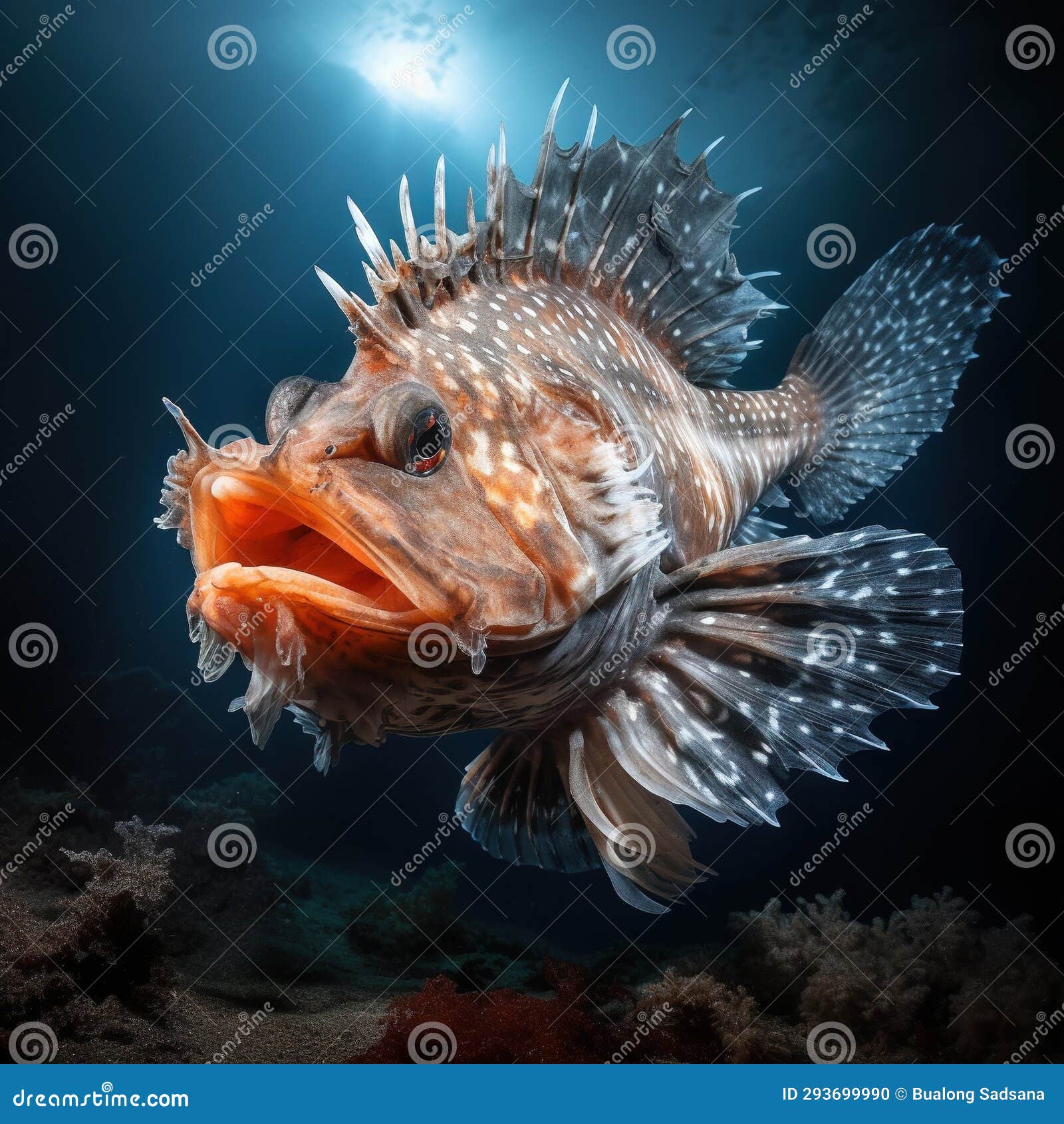 Stonefish Illustration, Drawing, Engraving, Ink, Line Art, Vector ...