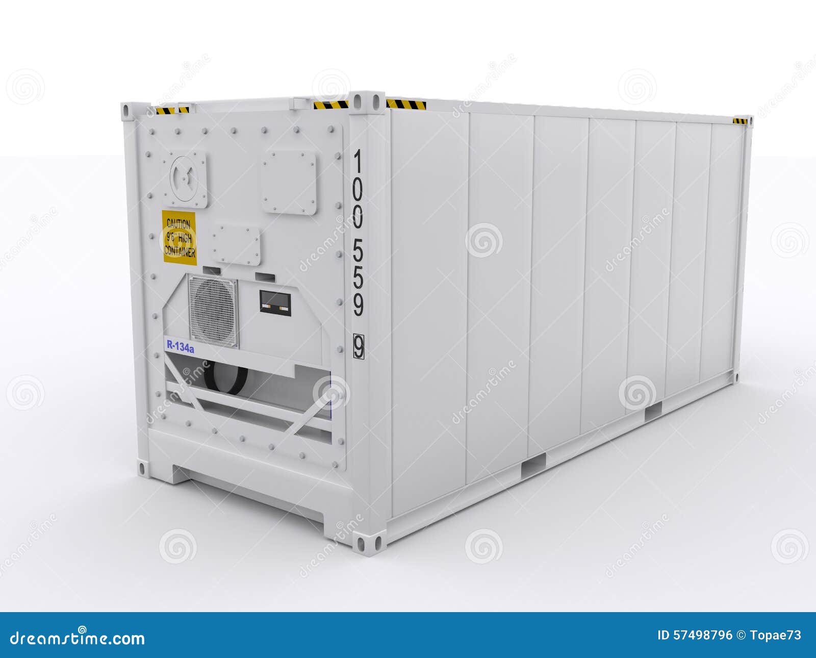 Reefer container stock photo. Image of loading, stack - 57498796