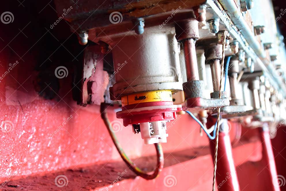 Reefer Plugs on Container Vessel Stock Image - Image of plugs, shock ...