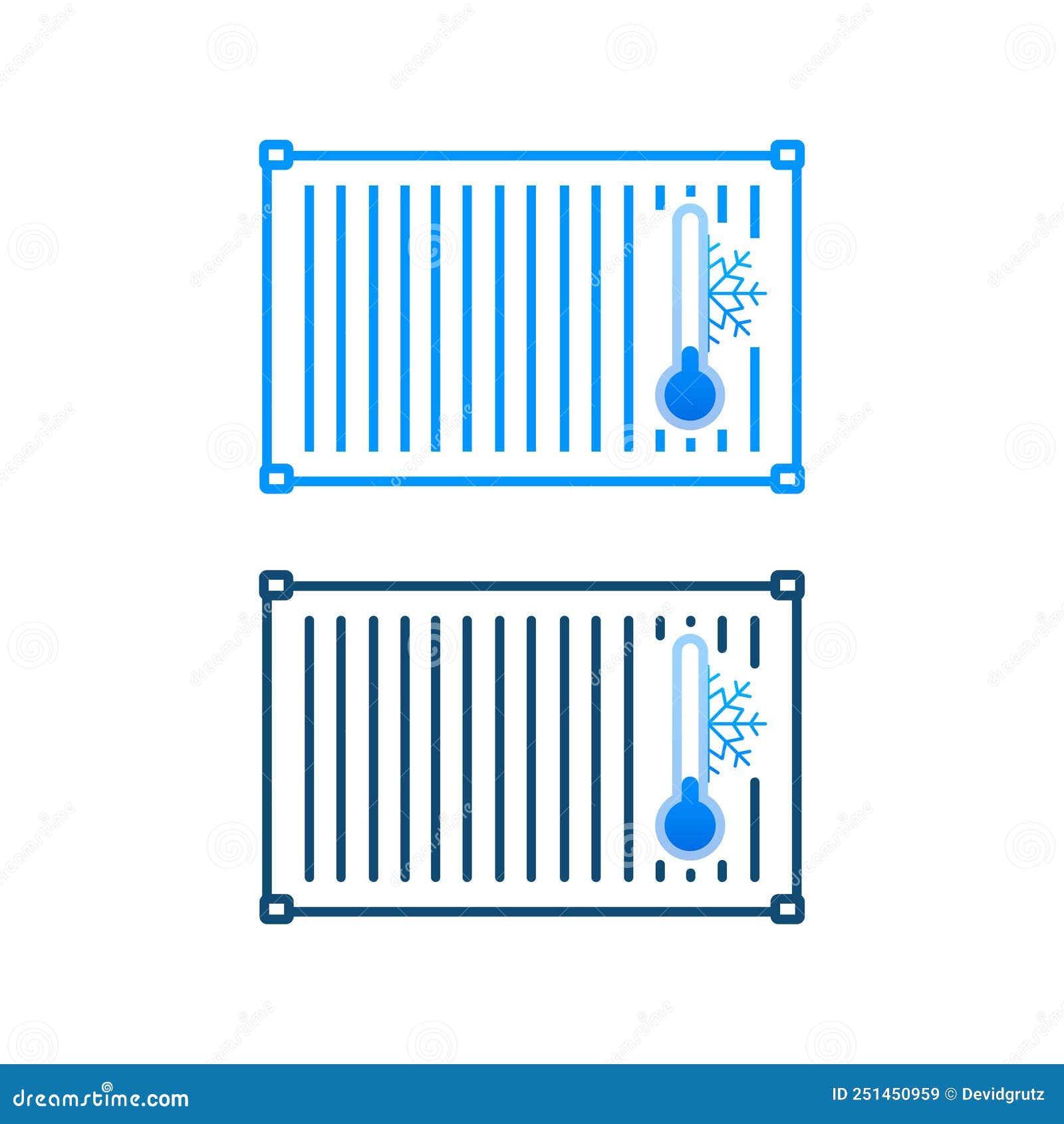 Reefer Container Outline Icon. Clipart Image Cartoon Vector ...