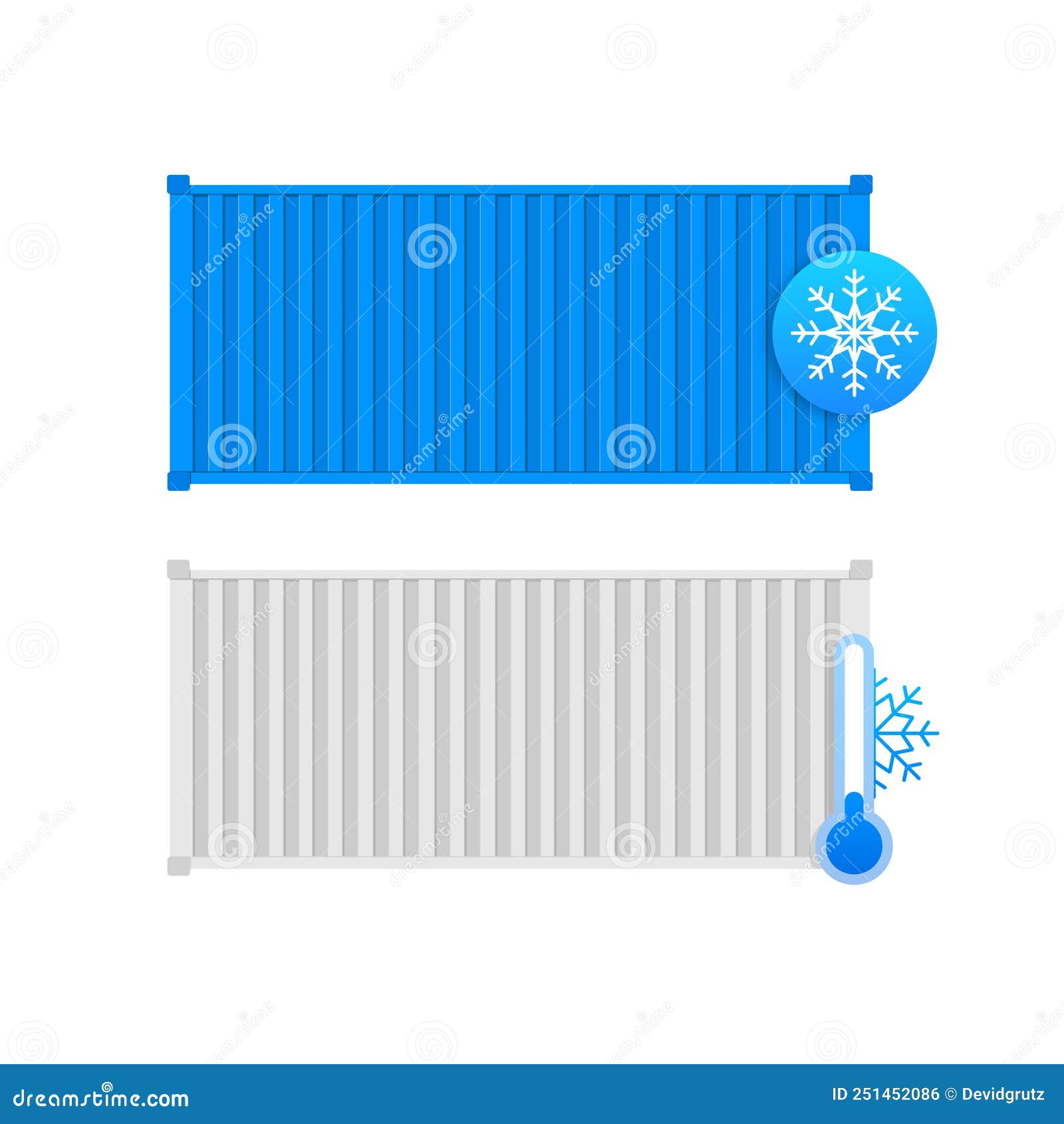 Reefer, Refrigerator Container. Cool Container Use for Transport ...