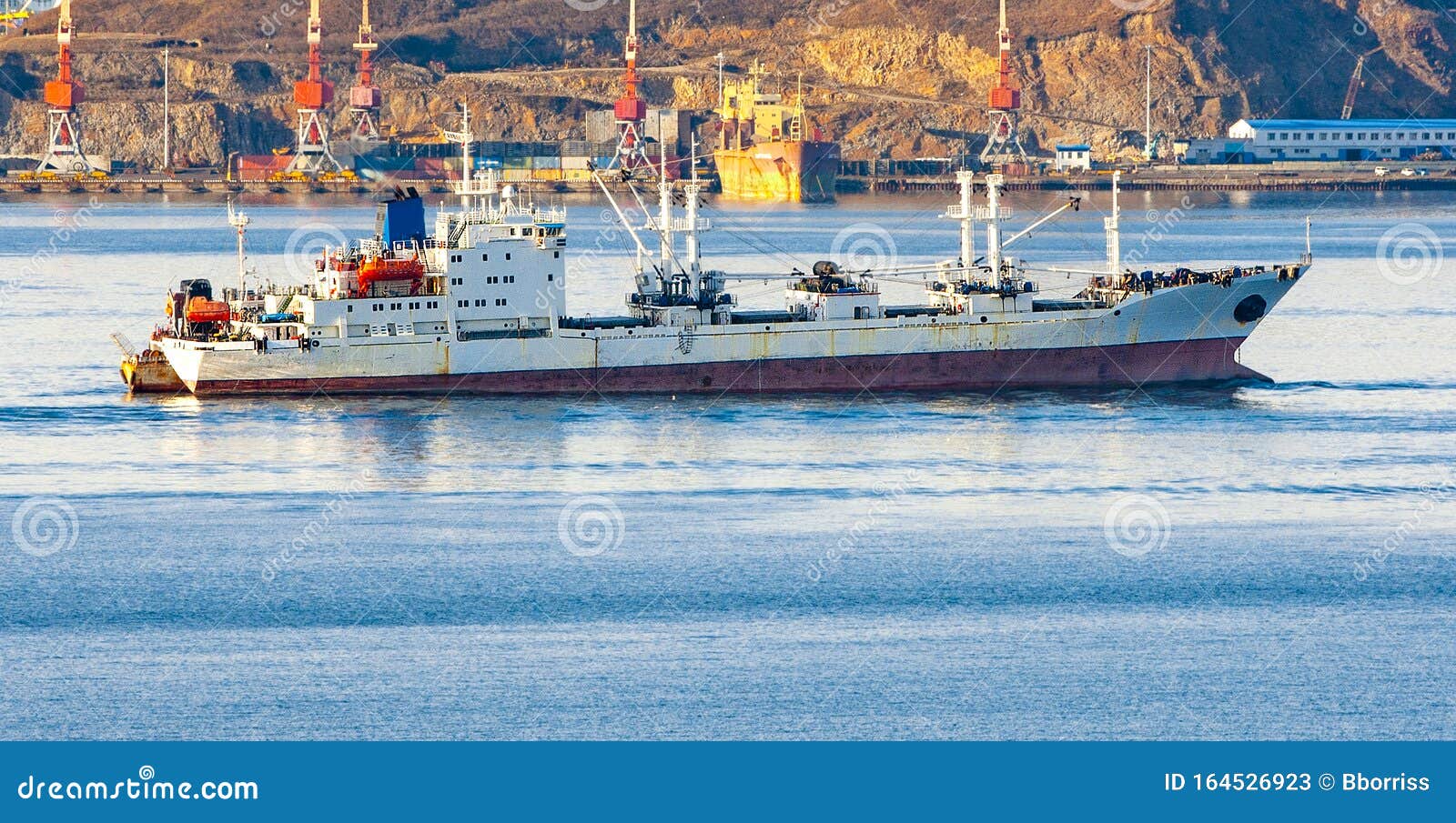 Reefer Ship or Refrigerated Cargo Ship Stock Image - Image of freight ...