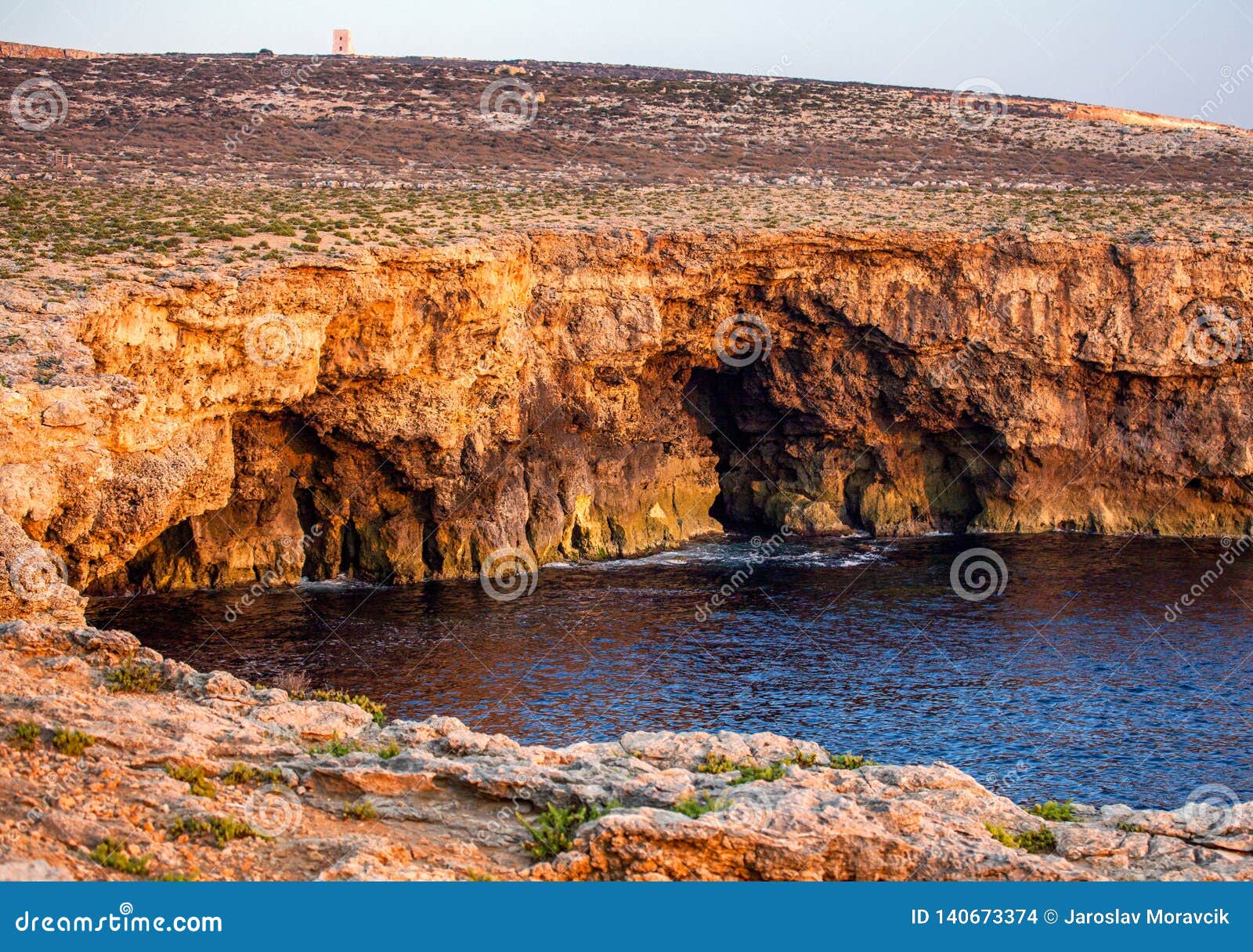 Reefs at Malta island stock photo. Image of mediterranean - 140673374