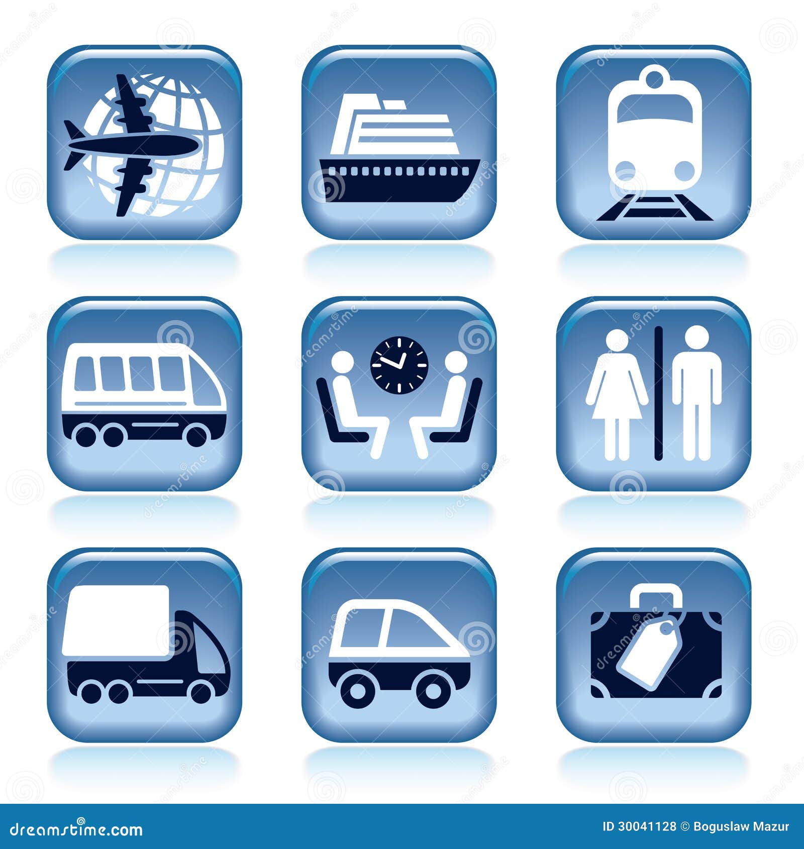 De Pictogrammen Van De Reis Vector Illustratie - Illustration of ...