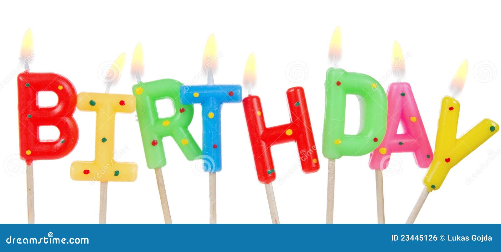 Reeks Gekleurde Verjaardagskaarsen Stock Foto - Image of aantal, sluit ...