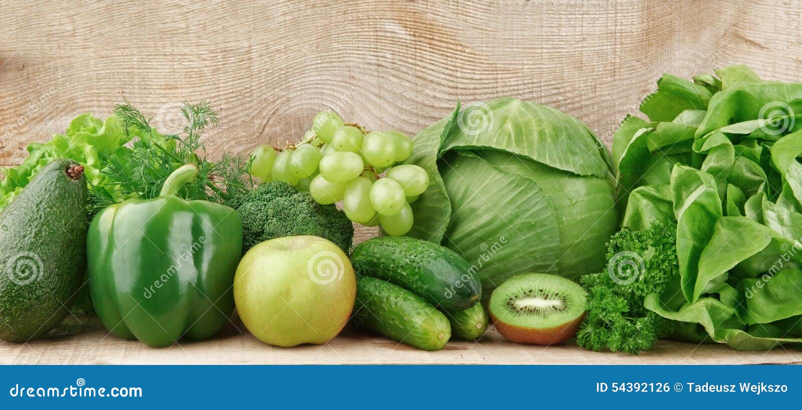 Reeks Groene Groenten En Vruchten Stock Foto - Image of verzameling ...