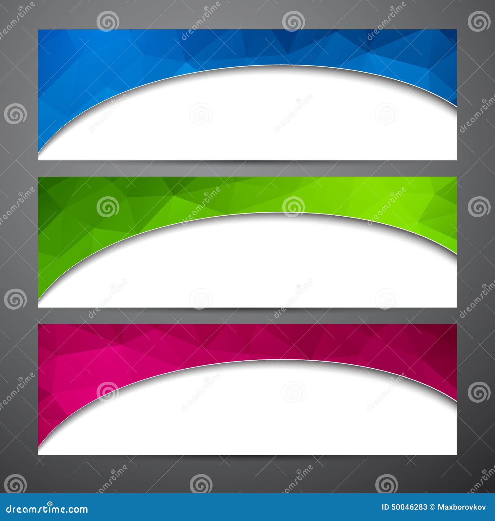 Reeks Kleurrijke Document Banners Vector Illustratie - Illustration of ...