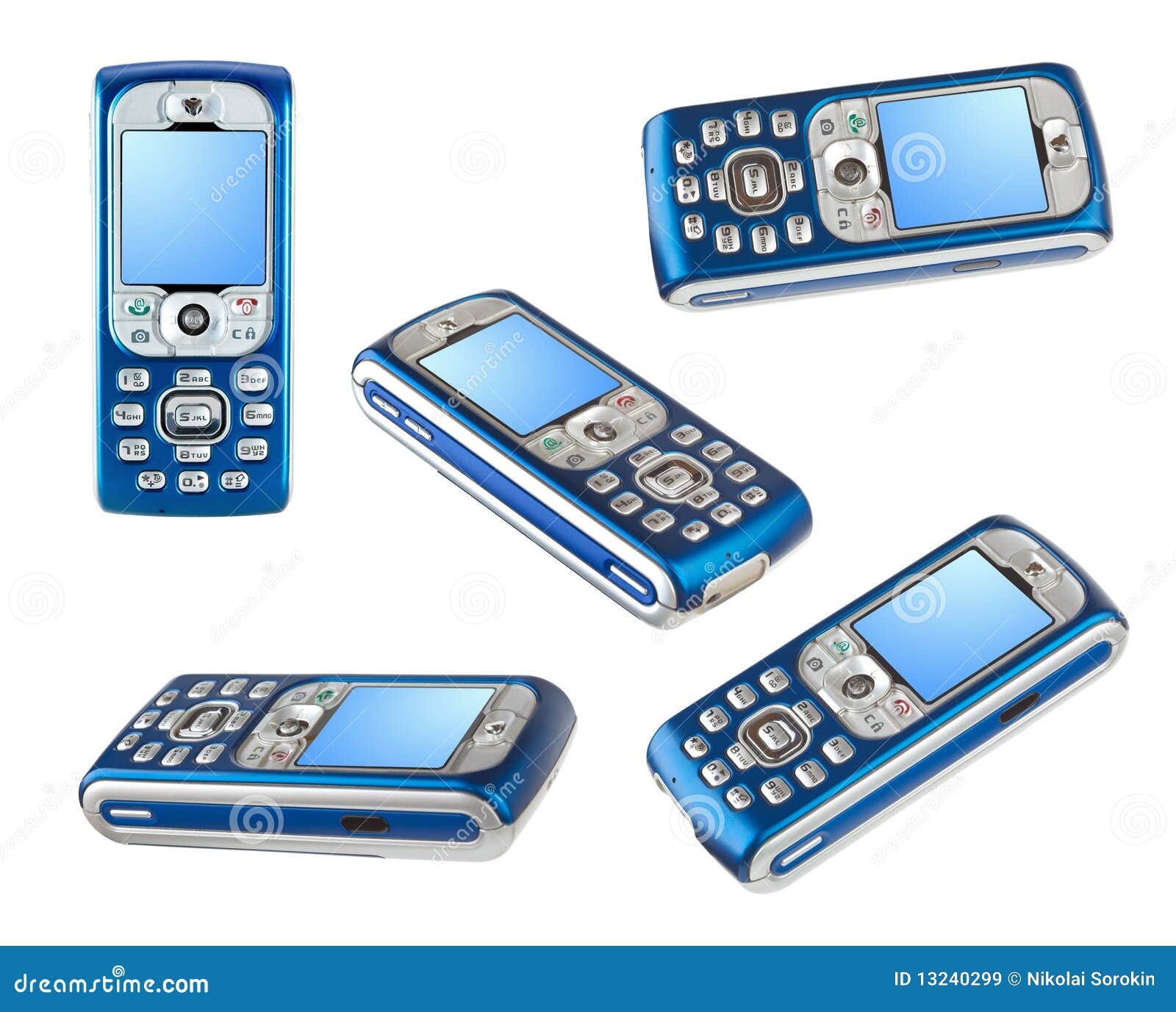 Reeks mobiele telefoons stock afbeelding. Image of contactpersoon ...