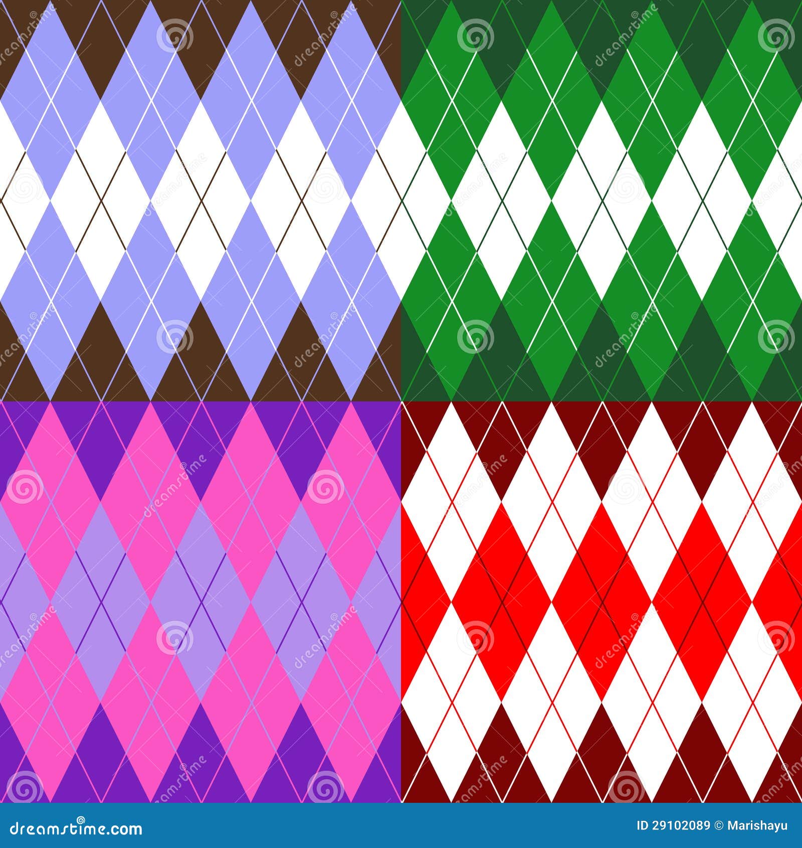 Reeks patronen wiyh ruiten vector illustratie. Illustration of grafisch ...