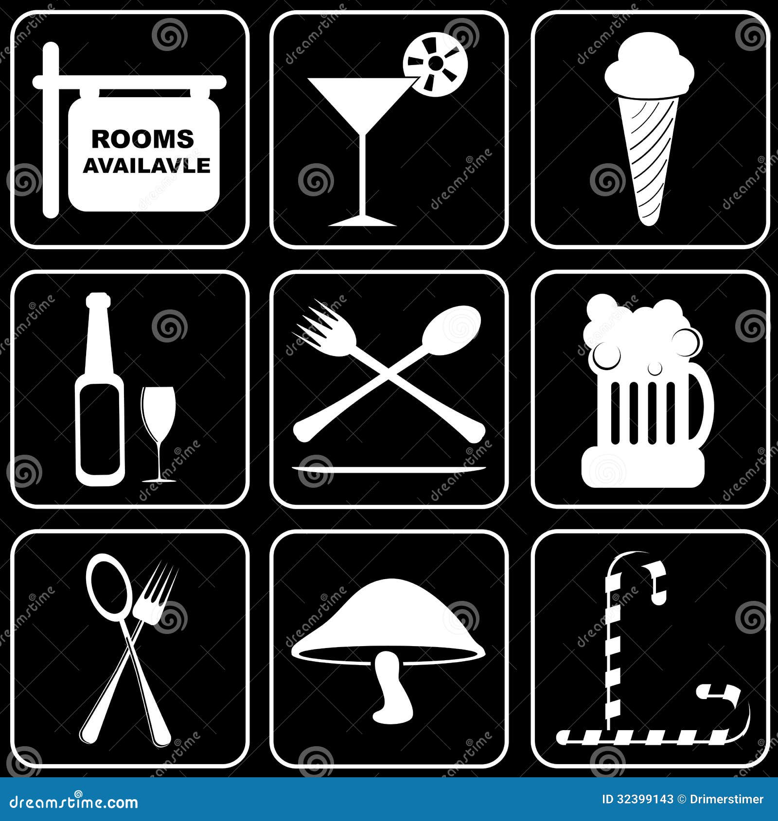 Reeks Pictogrammen - Vervoer, Reis, Rust Stock Illustratie ...