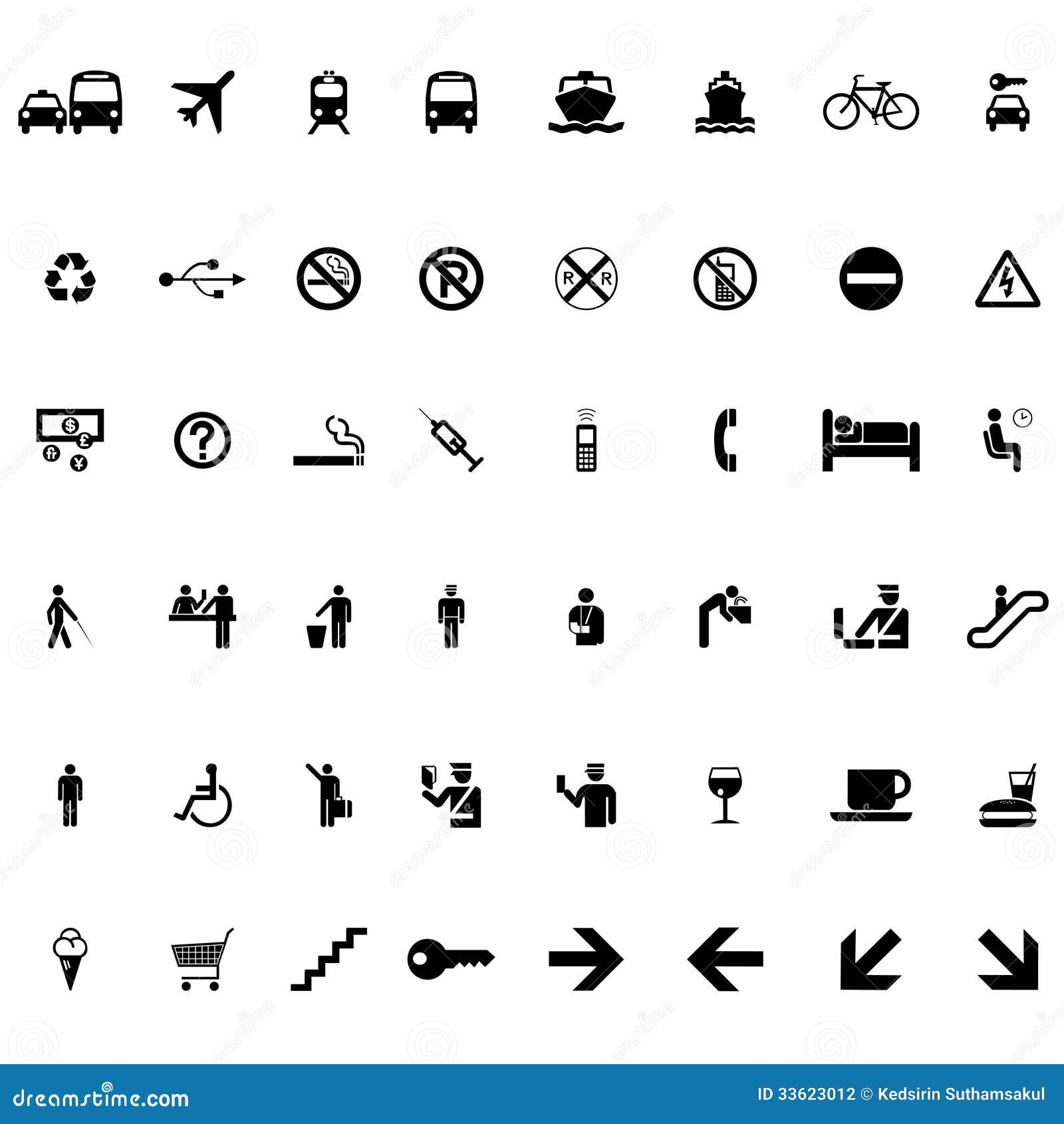 Reeks tekens en symbolen vector illustratie. Illustration of bericht ...