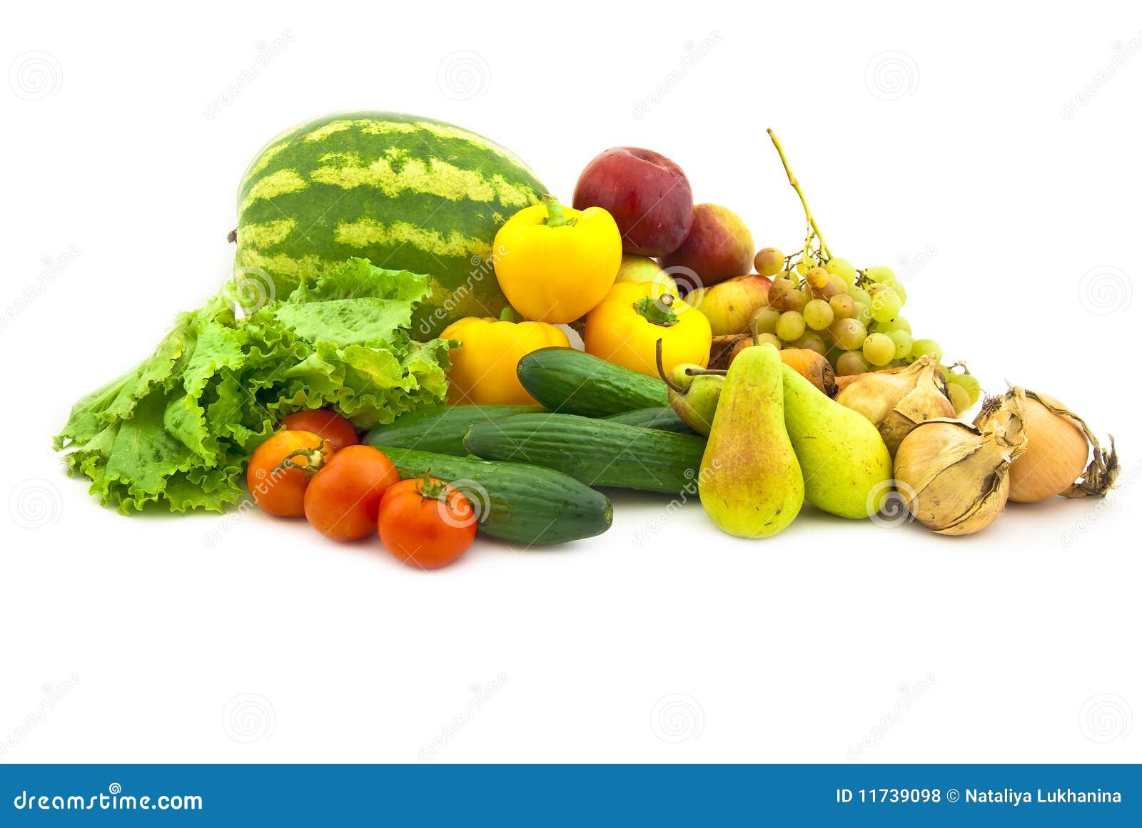 Reeks Van Diverse Groenten En Fruit Stock Foto - Image of ...