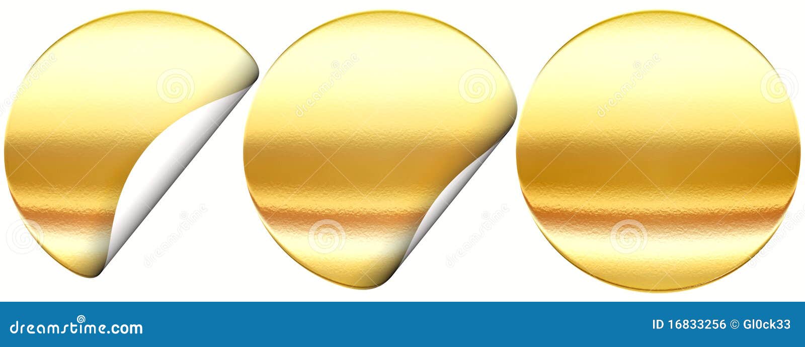 Reeks van gouden sticker stock illustratie. Illustration of verklaard ...