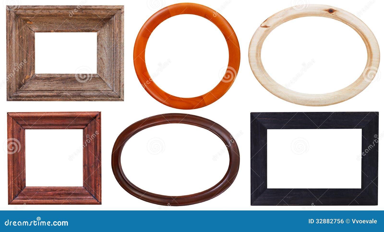 Reeks Van Houten Omlijsting Stock Foto - Image of besnoeiing, canvas ...