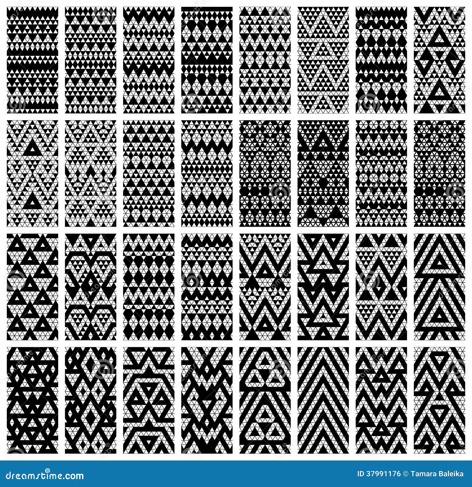 Reeks van 24 patronen. vector illustratie. Illustration of manier ...