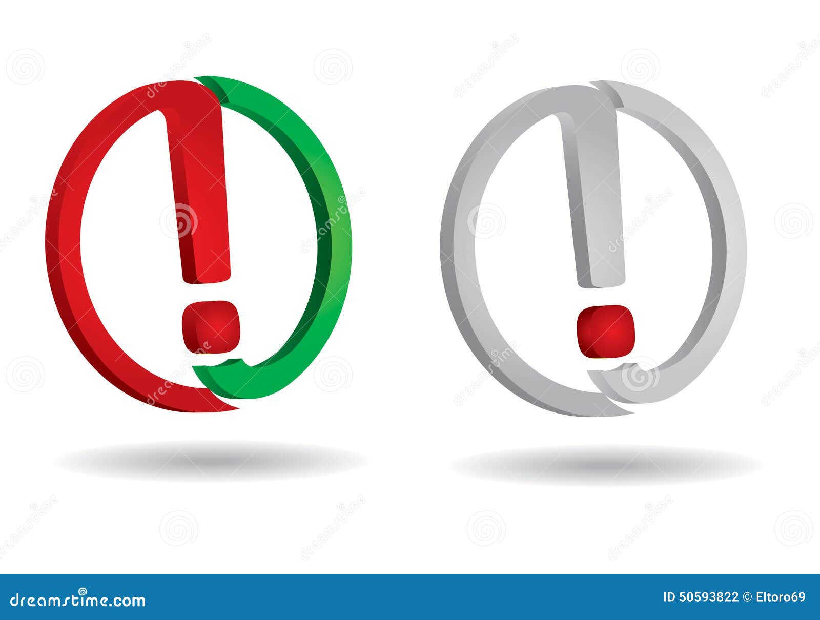 Reeks van uitroepteken vector illustratie. Illustration of ontwerp ...