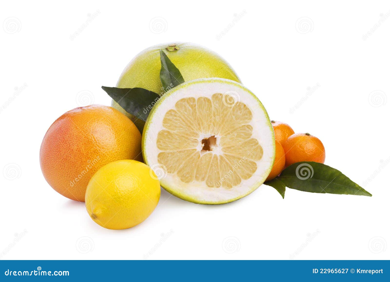 Reeks Van Verschillende Citrusvrucht Stock Afbeelding - Image of ...