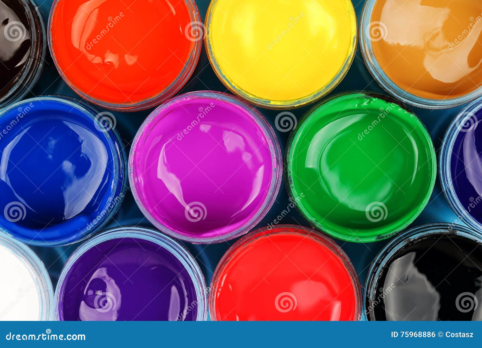 Reeks verven stock foto. Image of hobby, horizontaal - 75968886