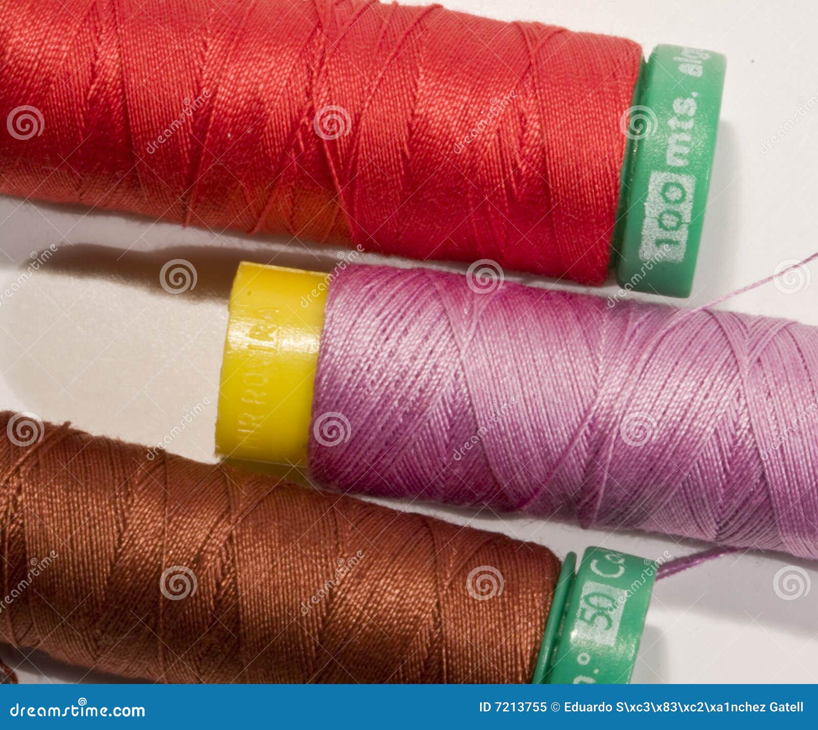 Reel stock image. Image of thread, needle, color, blue - 7213755