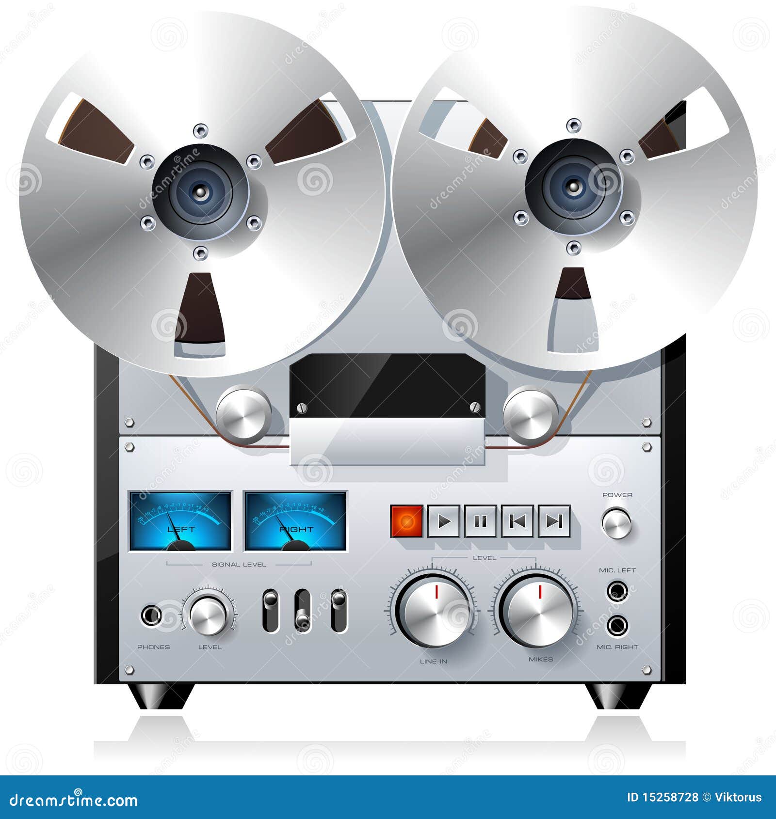 Reel To Reel Tape Recorder Stock Illustrations – 207 Reel To Reel Tape ...