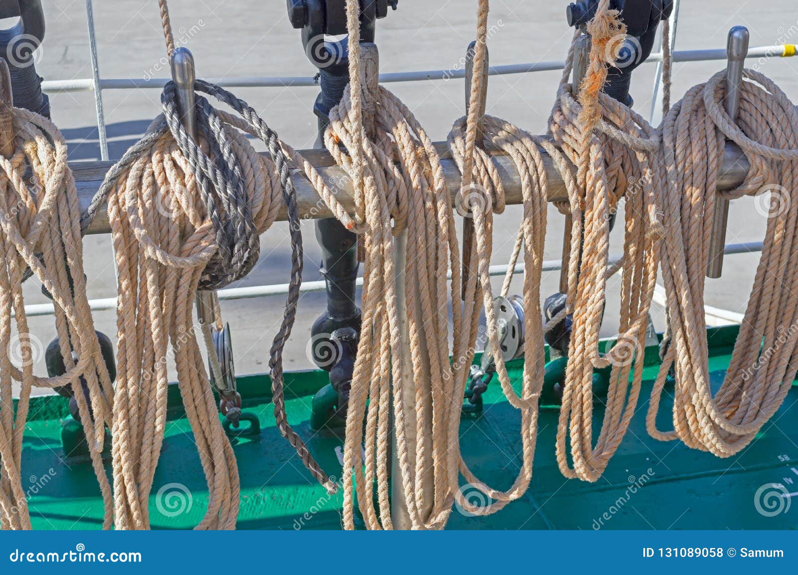 Rigging on a ship stock photo. Image of outdoors, vessel - 131089058