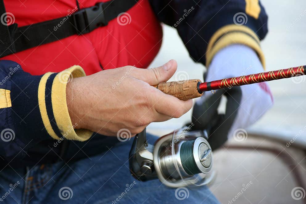 Reeling in a Fish stock image. Image of speed, leisure - 22189723