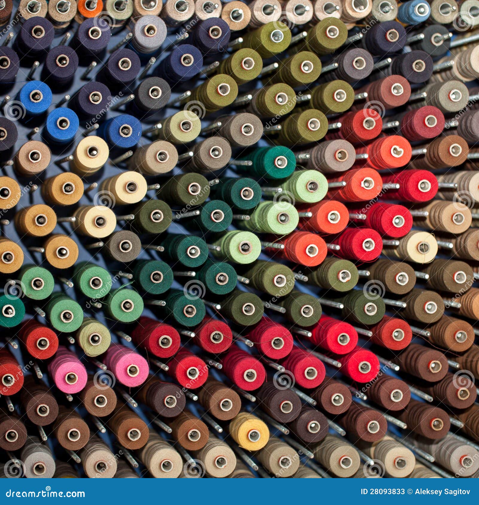 Reels with Colorful Threads Stock Image - Image of polyester, color ...