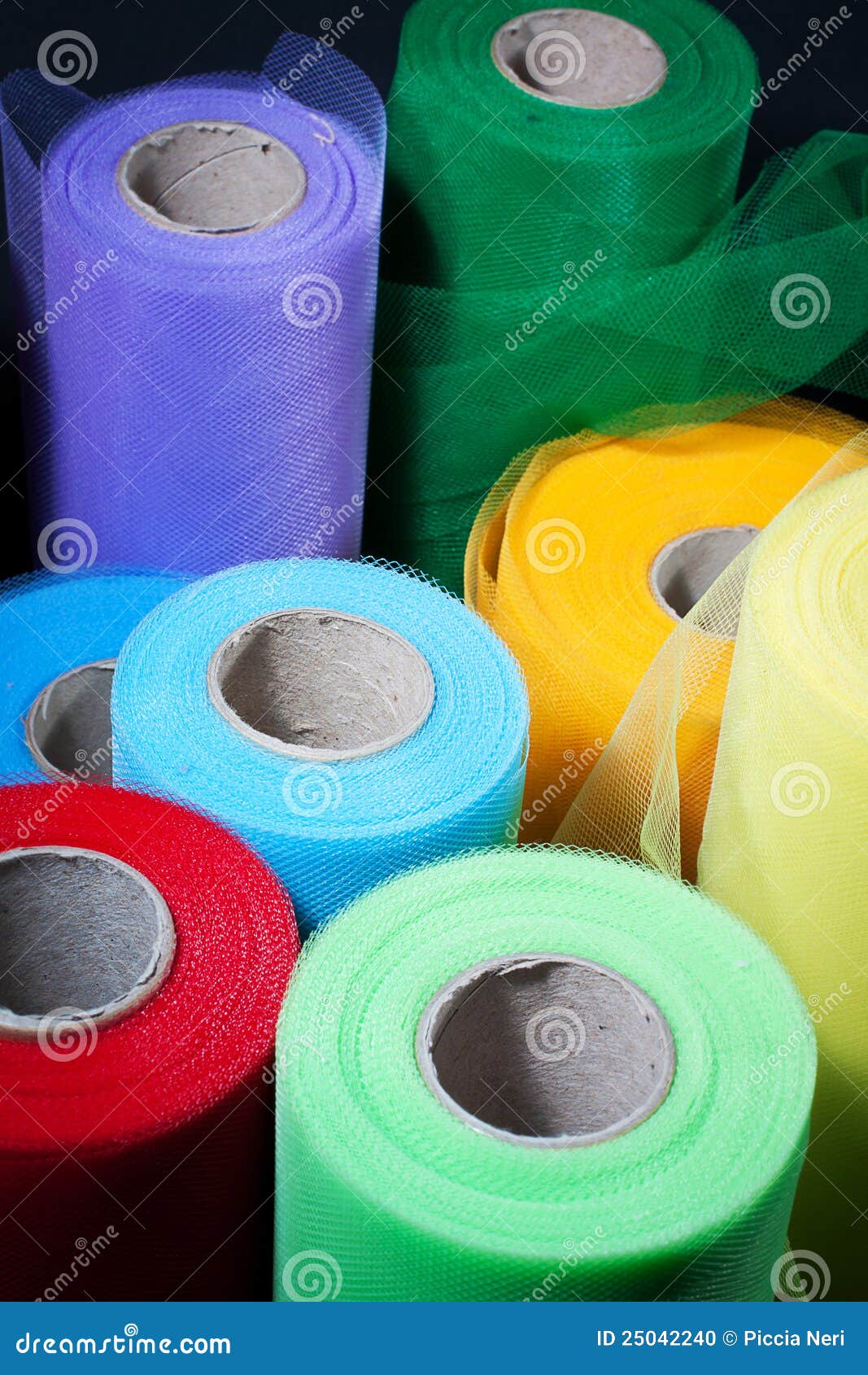 Reels of mesh material stock photo. Image of creativity - 25042240