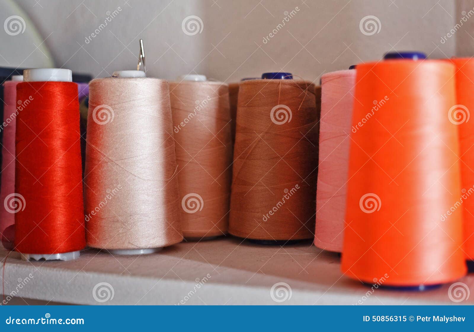 Reels of Threads stock image. Image of clothing, manufacture - 50856315