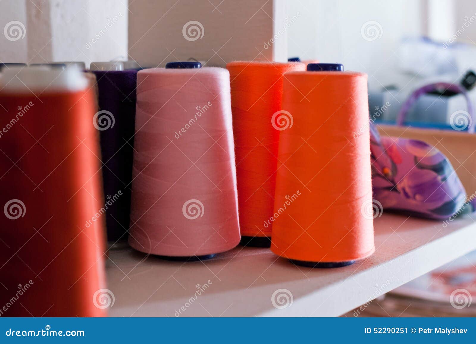 Reels of Threads stock image. Image of glittering, fibre - 52290251