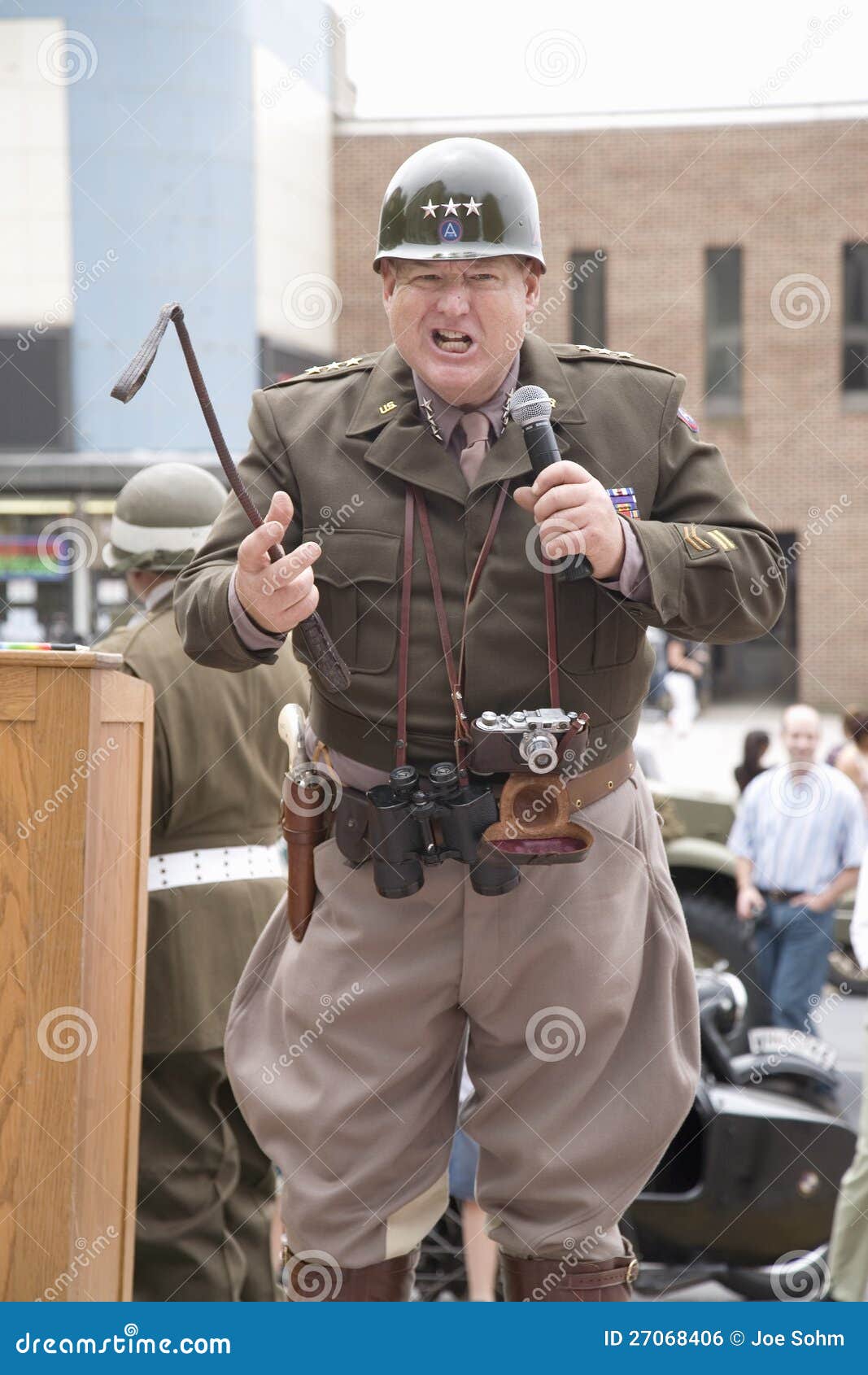 Reenactment with General George Smith Patton, Editorial Photo - Image ...