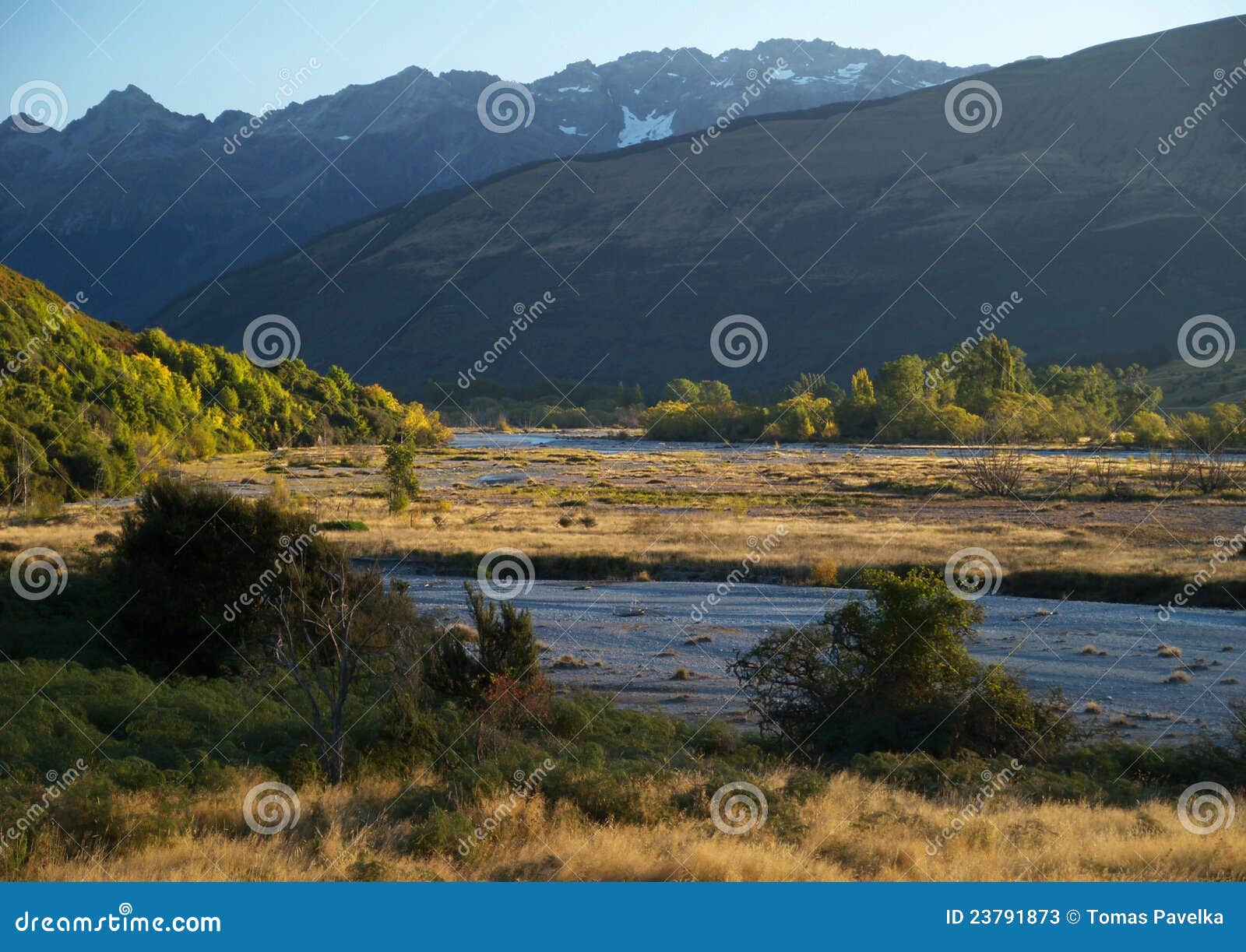 Rees River delta stock image. Image of river, dart, zealand - 23791873