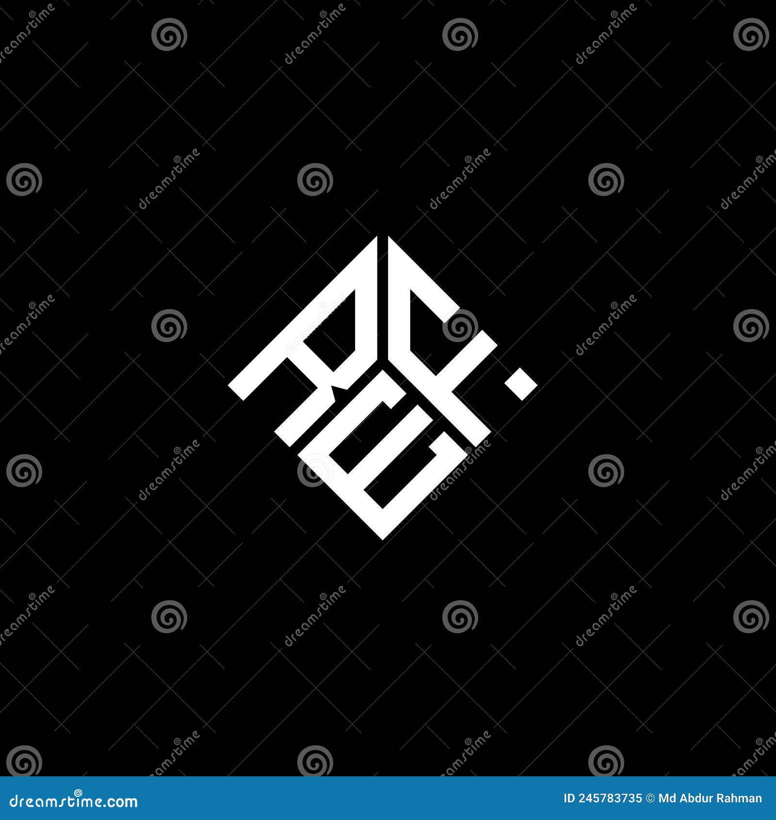 REF Letter Logo Design On Black Background. REF Creative Initials ...