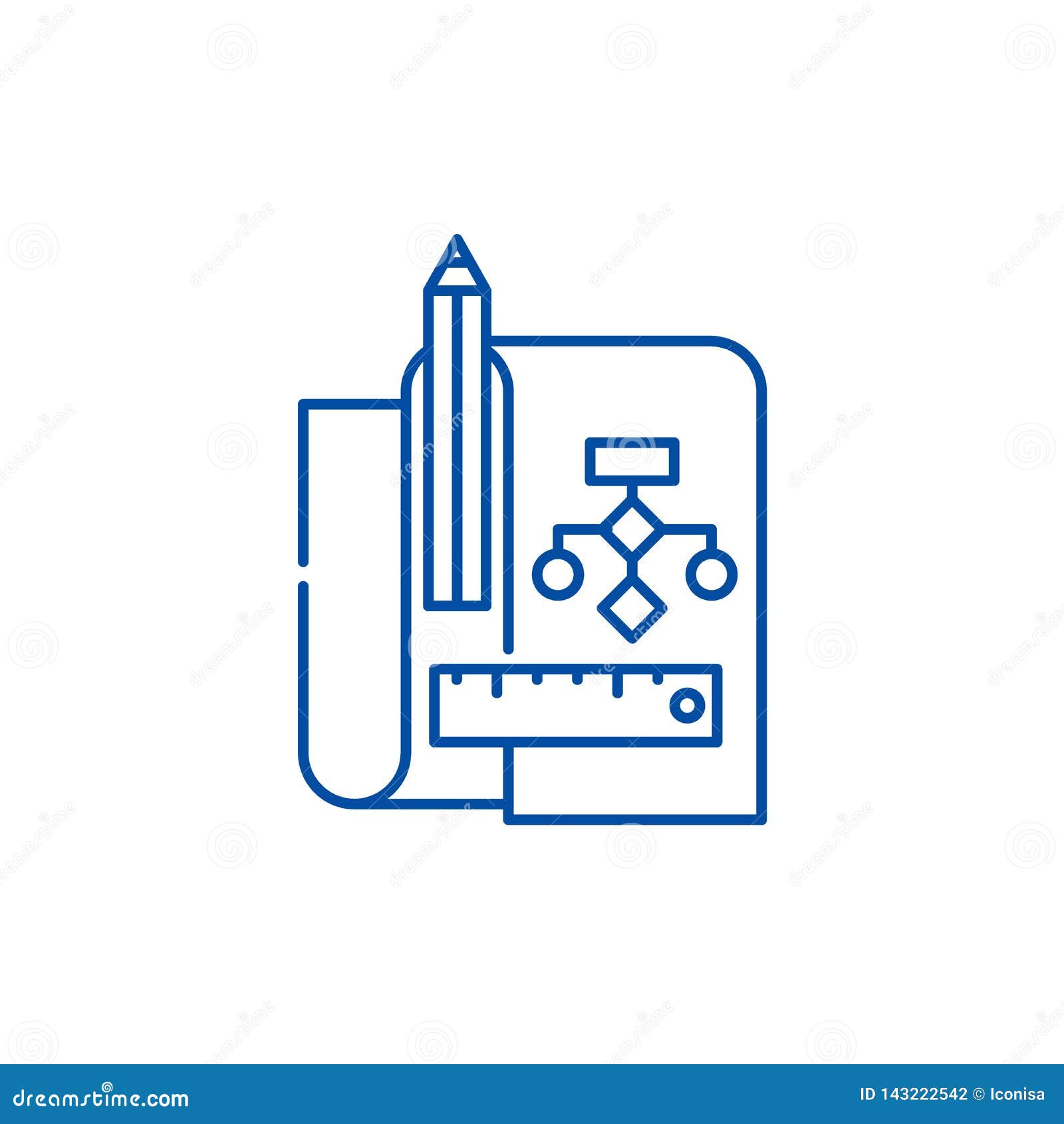 Refactoring Line Icon Concept Refactoring Flat Vector Symbol Sign Outline Illustration Stock