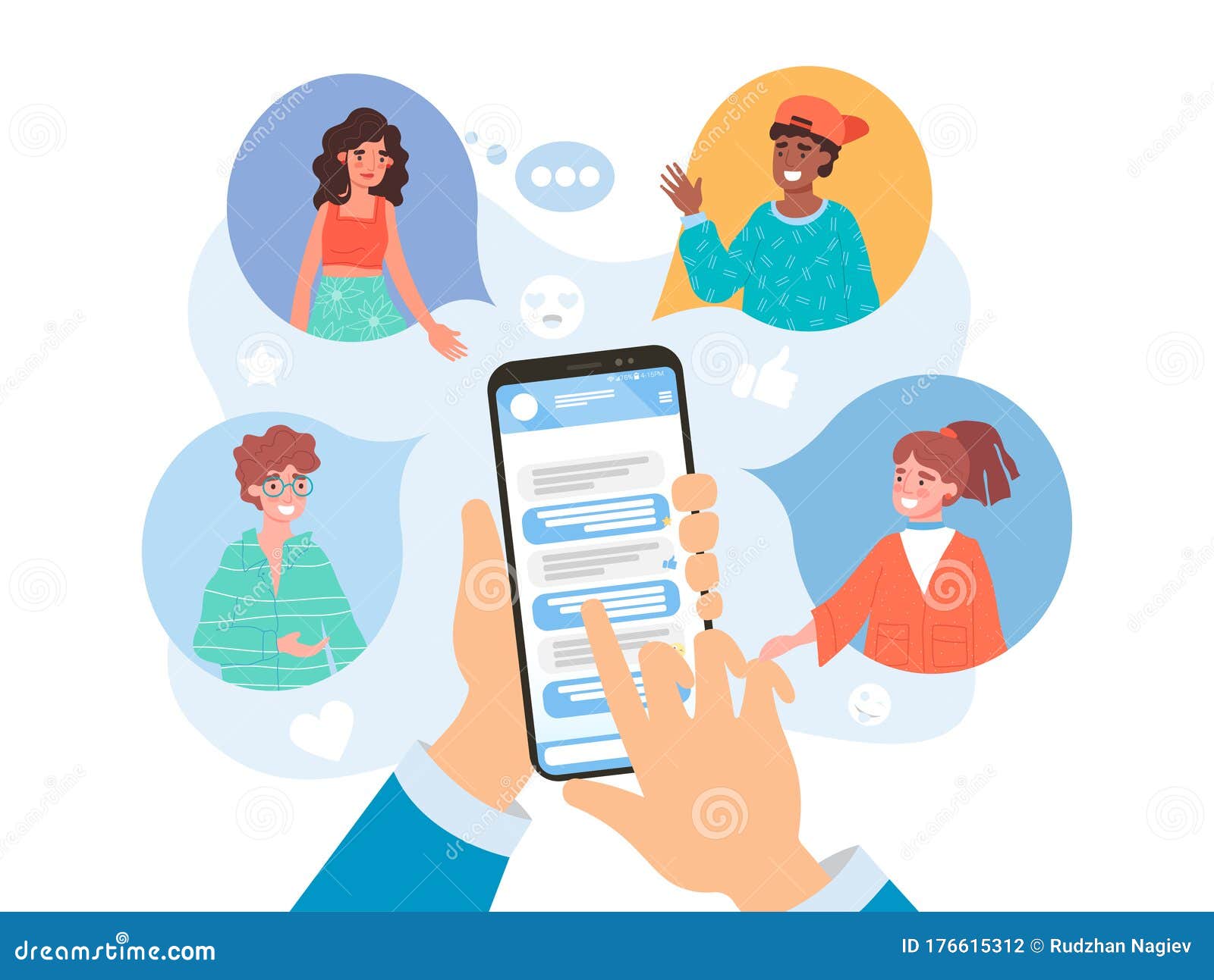 Refer a Friend Concept on Social Media Stock Vector - Illustration of ... Refer a Friend Concept on Social Media Stock Vector - Illustration of ...