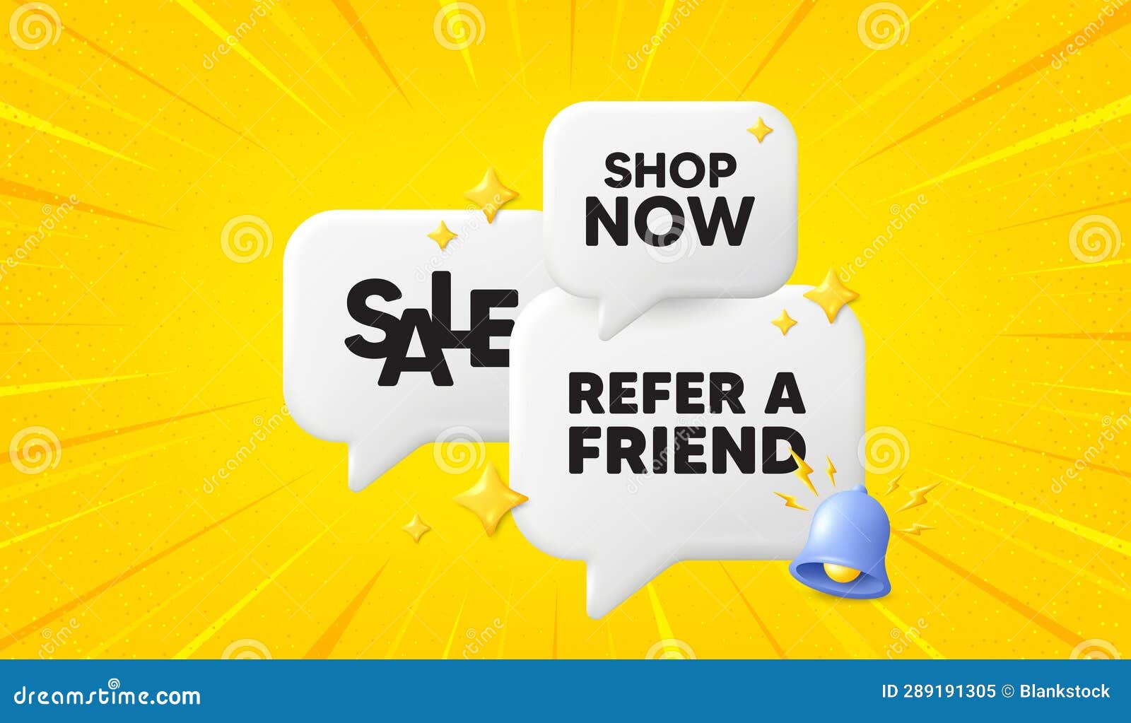 Refer a Friend Symbol. Referral Program Sign. 3d Chat Speech Bubbles ...