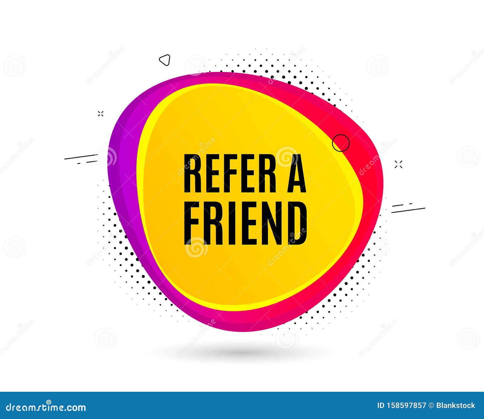 Refer a Friend Symbol. Referral Program Sign. Vector Stock Vector ...
