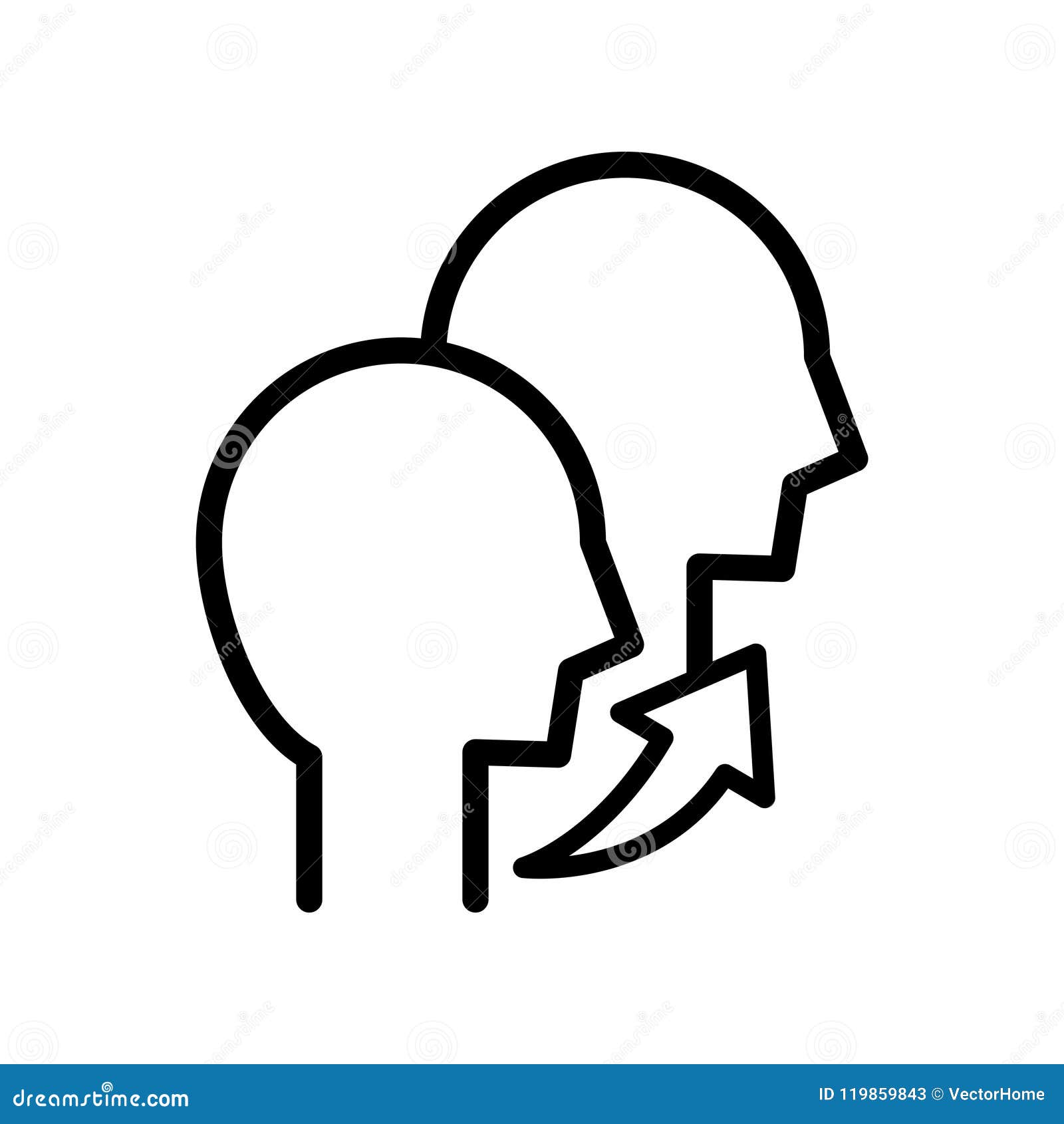 Refer Icon, Vector Illustration Stock Vector - Illustration of male ...