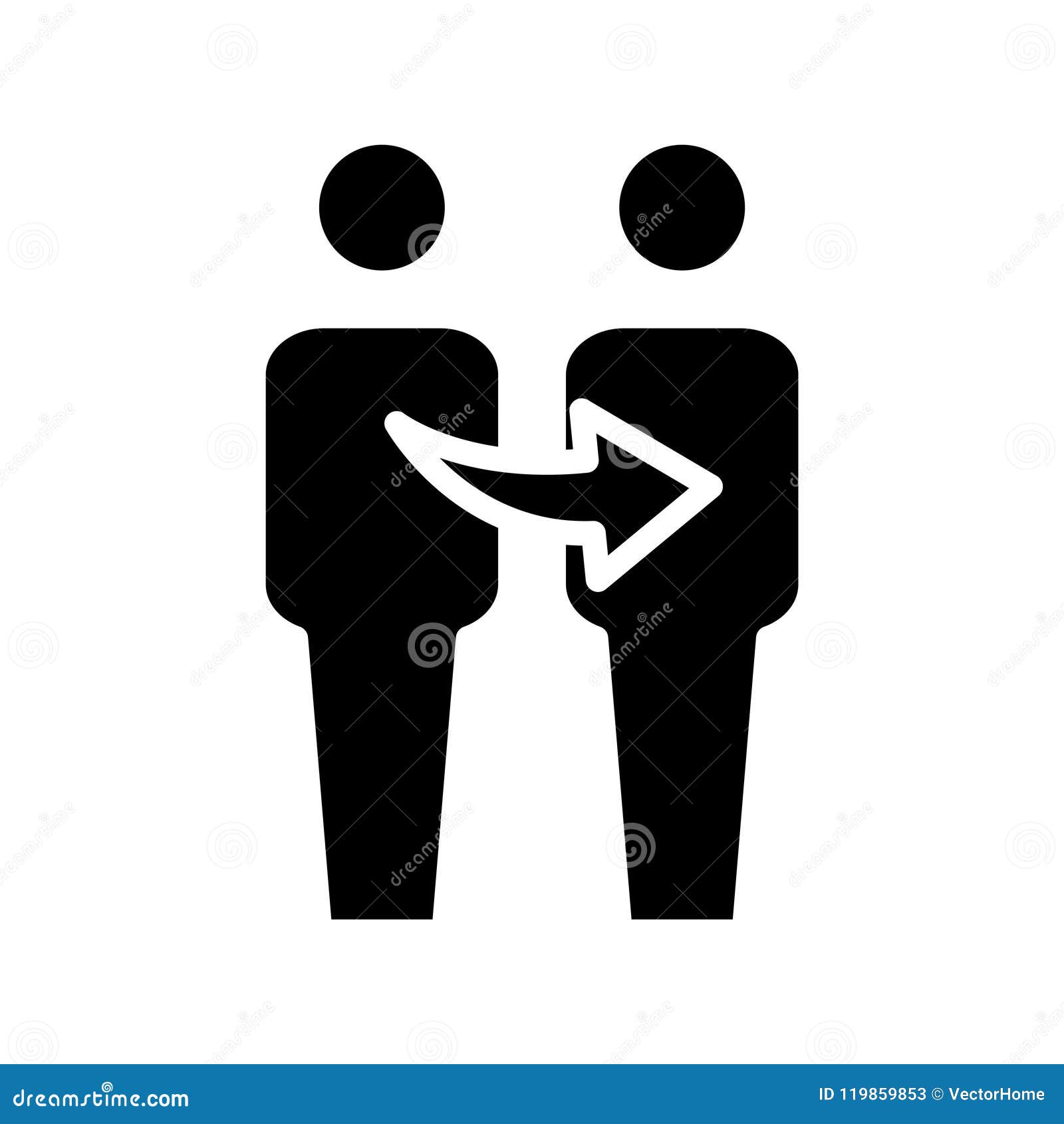 Refer Icon, Vector Illustration Stock Vector - Illustration of referral ...